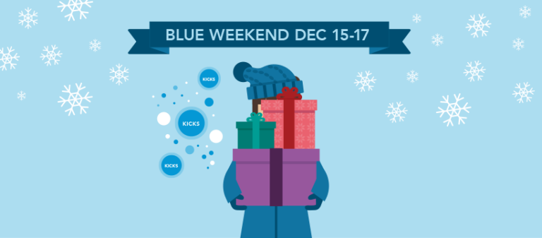 Shopkick | Reward yourself this Blue Weekend